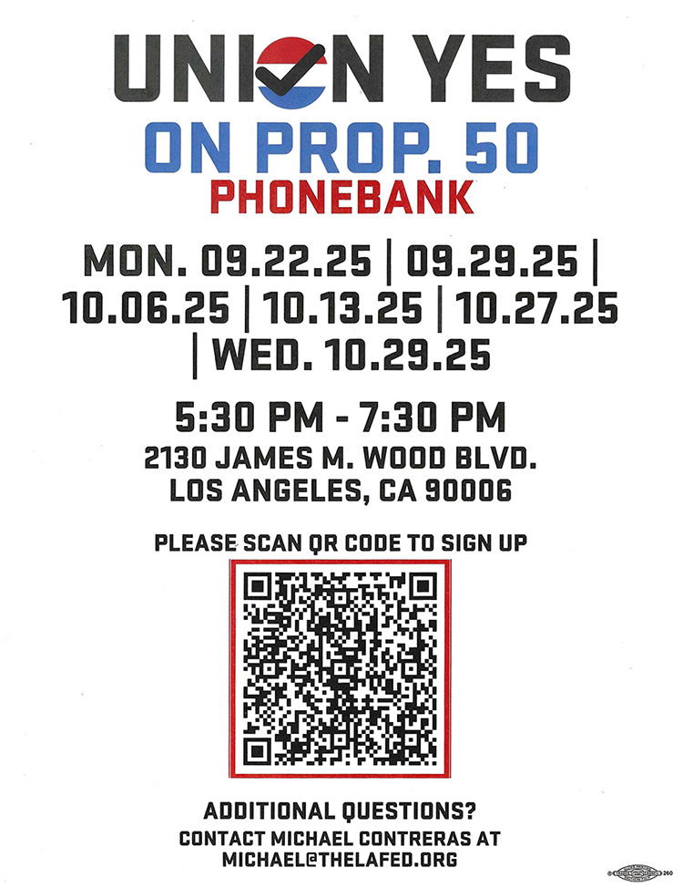 Yes on Prop. 50 Phone Bank – The Official Website for AFSCME Local 3090